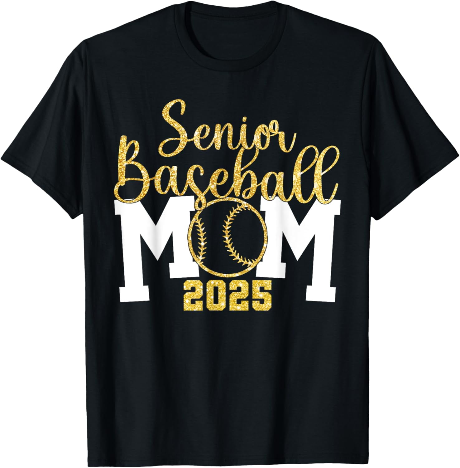 Senior Mom Class Of 2025 Baseball Graduation Mom 2025 Grad T-Shirt ...