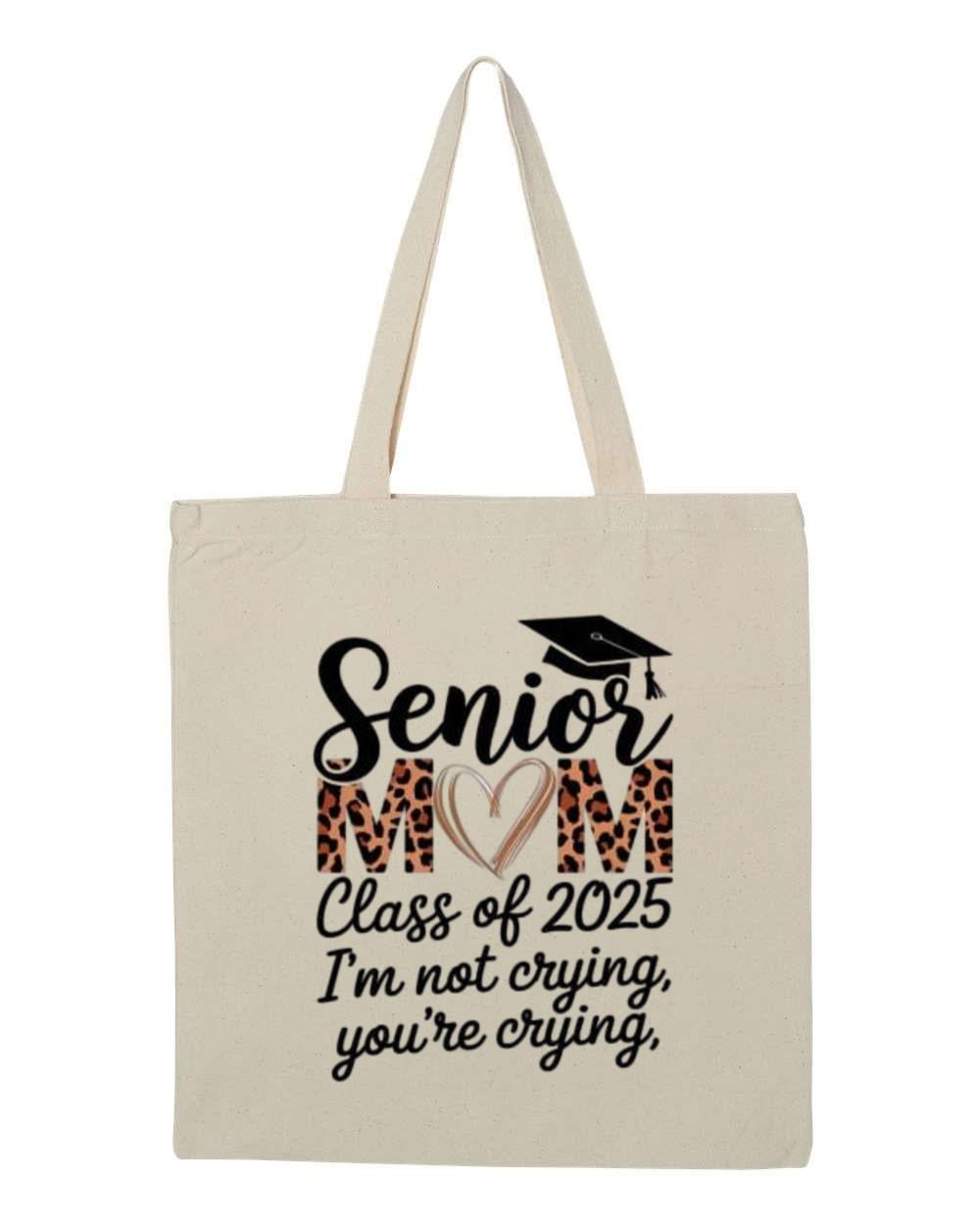 Senior Mom Leopard 2025 Graduation Proud Mama Family Design Tote Bag ...