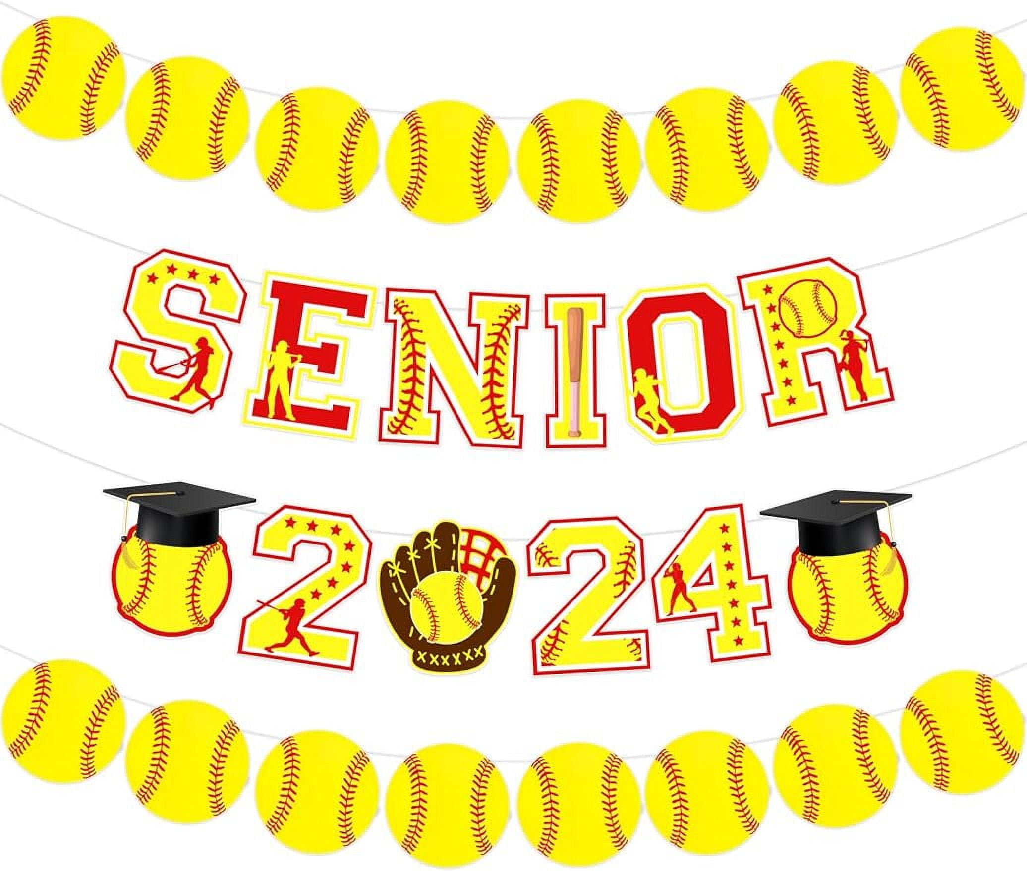 Senior Night Softball Decorations, Senior 2024 Softball Banners ...