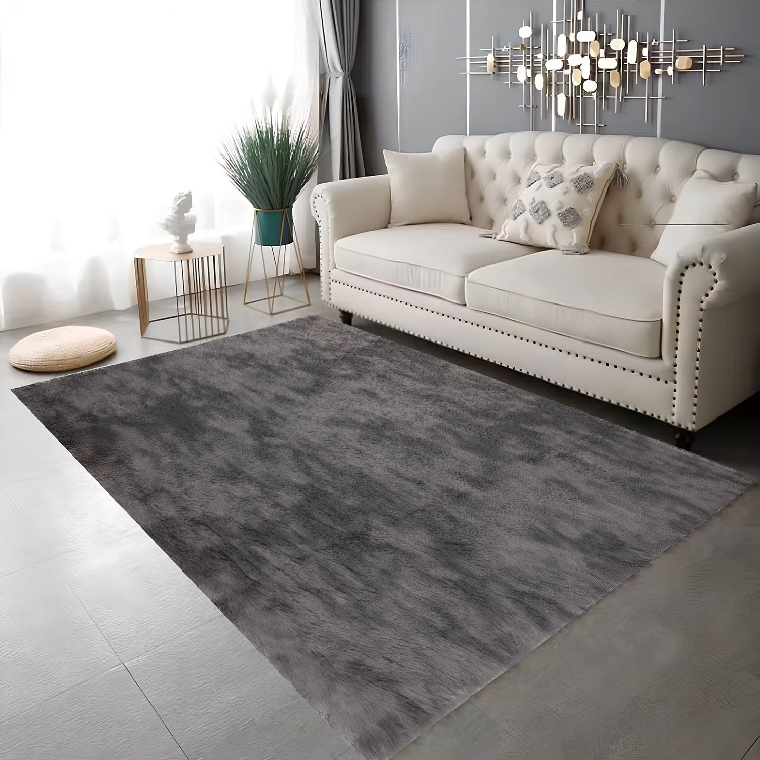 Senior-Safe Fluffy Mat - Fall Prevention Rug with Glow-in-Dark Trim 4 ...