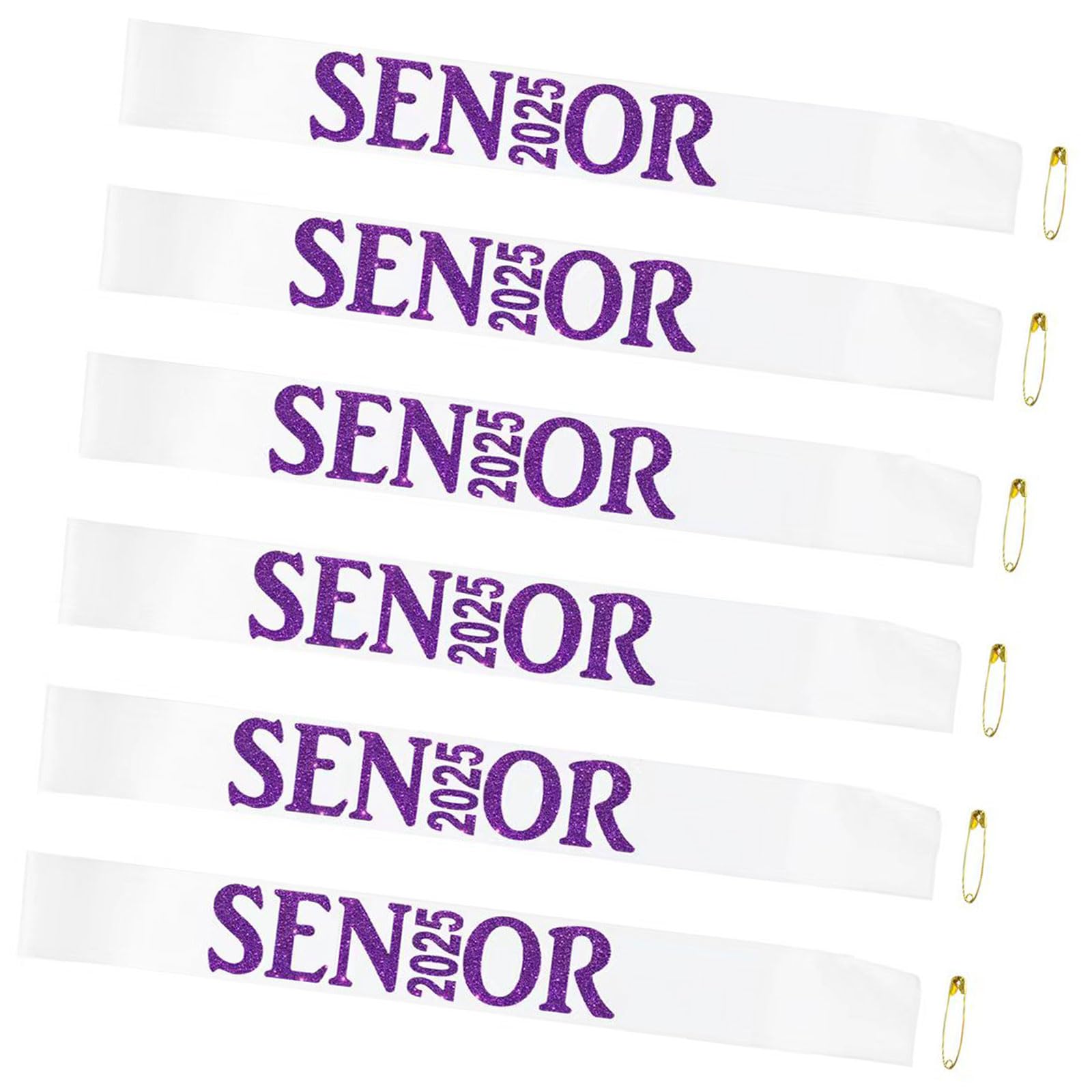 Senior Sash 2025ITSC Purple,White Senior Cheer Sashes Class of 2025 ...