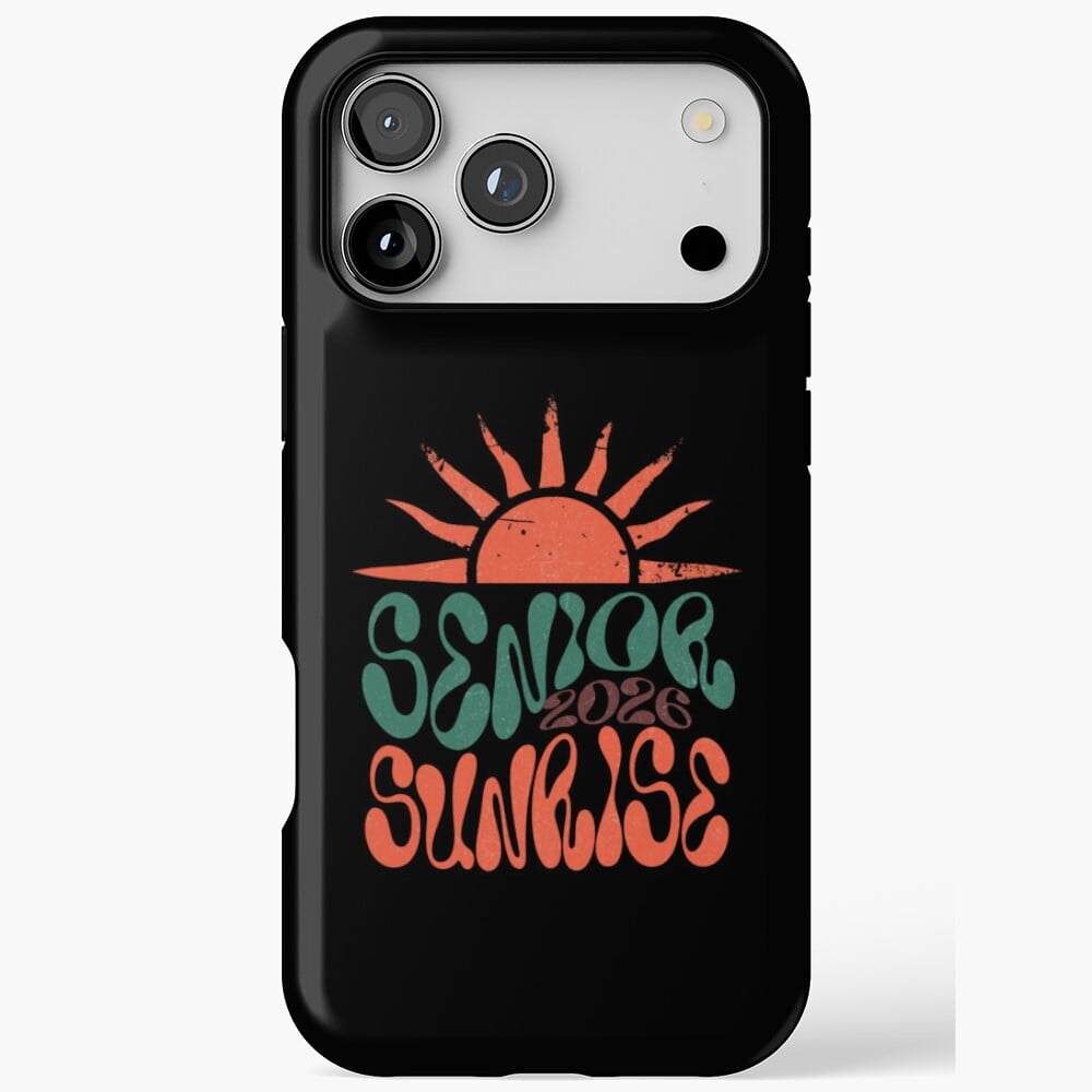 Senior Sunrise Class of 2026 Retro Vintage iPhone Case 11 through 17 ...
