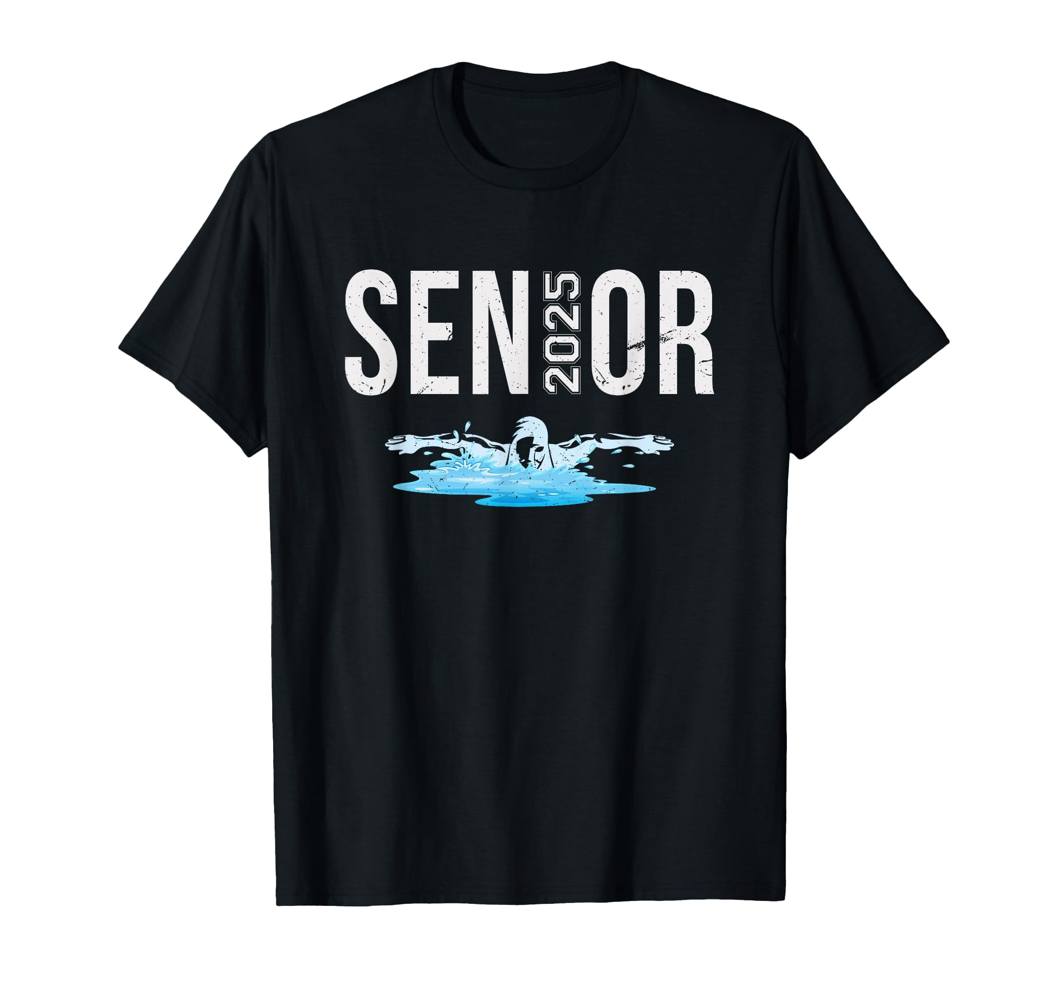 Senior Swim Team Member Class of 2025 Swimmer Vintage T-Shirt - Walmart.com