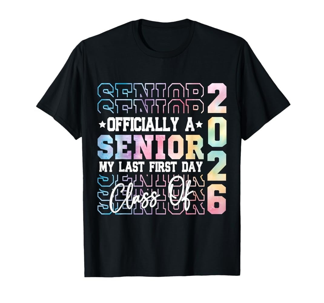 Senior Year 2026 T-Shirt, Graduation Design, Class of 2026 - Walmart.com