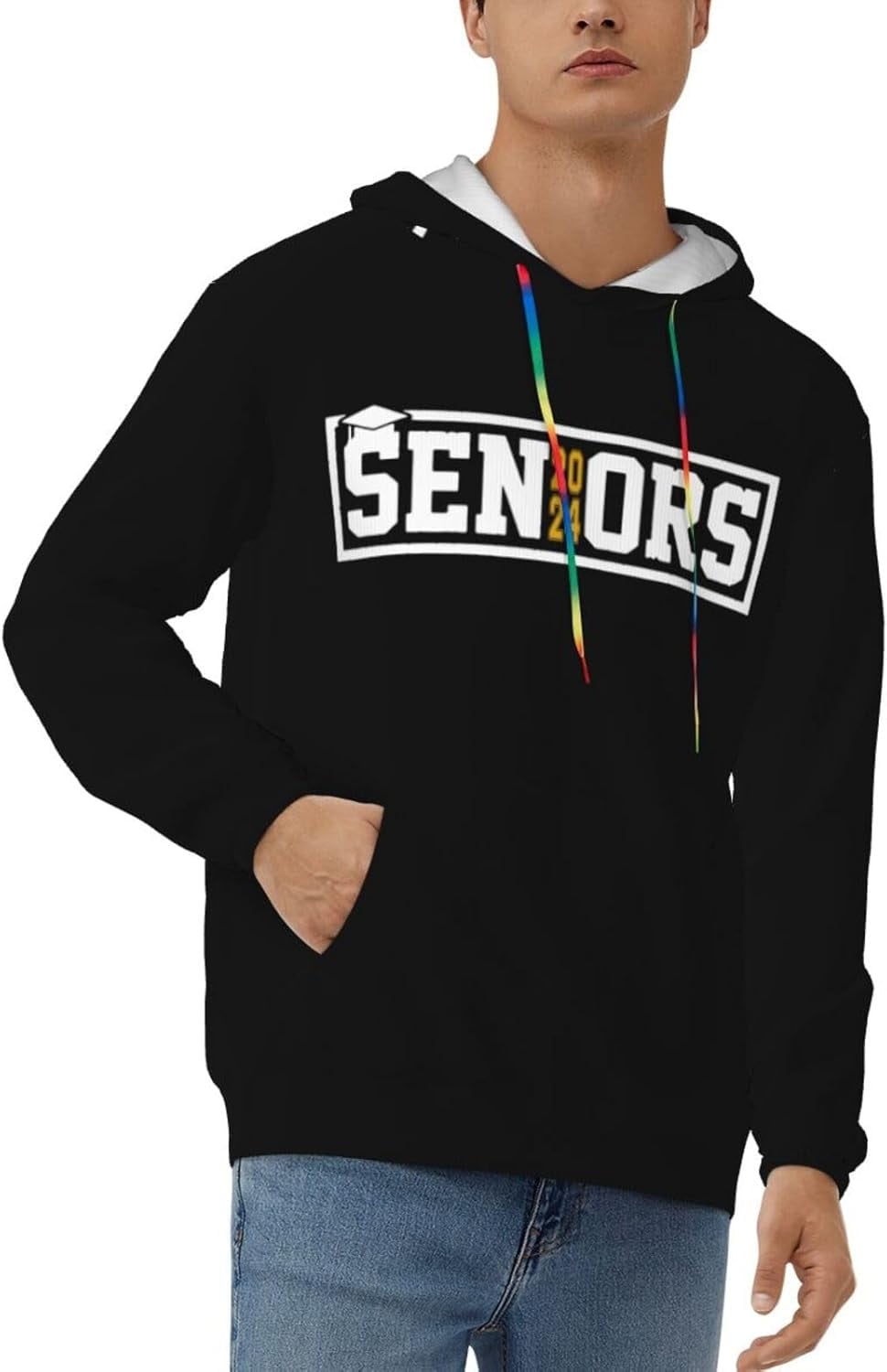 Seniors 2024 Vintage Senior High School Graduation Pullover Hoodie ...