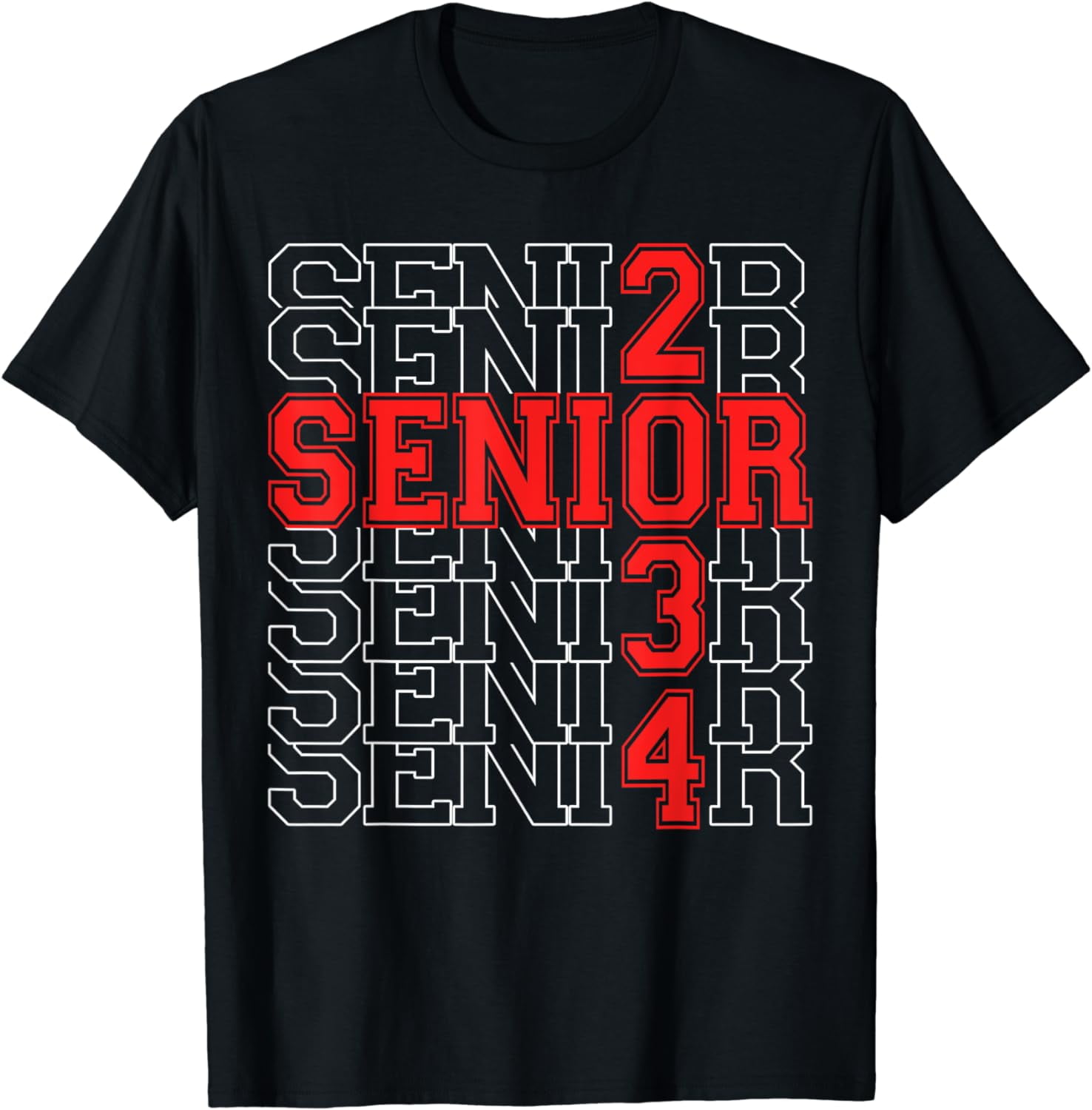Seniors Graduation 2034 Senior 2034 Senior Class of 2034 Black Fahion T ...