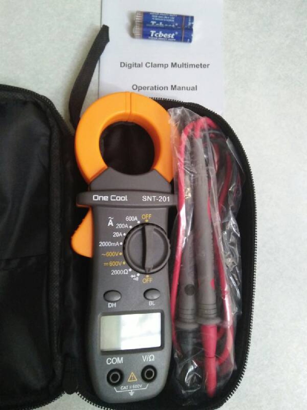 Senit AC DC Multimeter Digital Tester Voltage + AMP Clamp Tester Volt ...