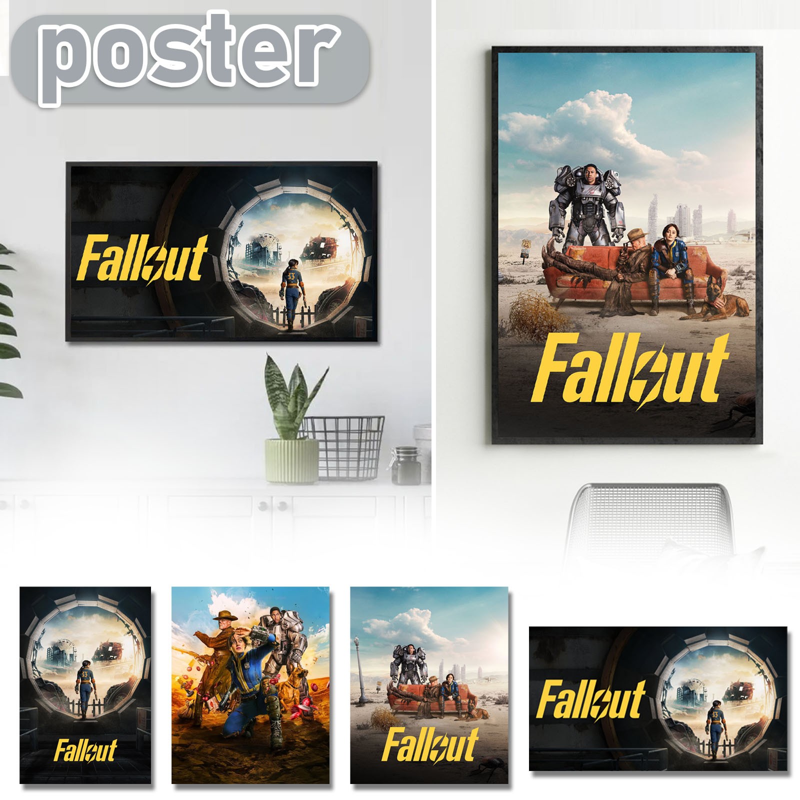 Seniver Fallout Posters for Room, 7.8x11.8in Fallout Collectibles ...