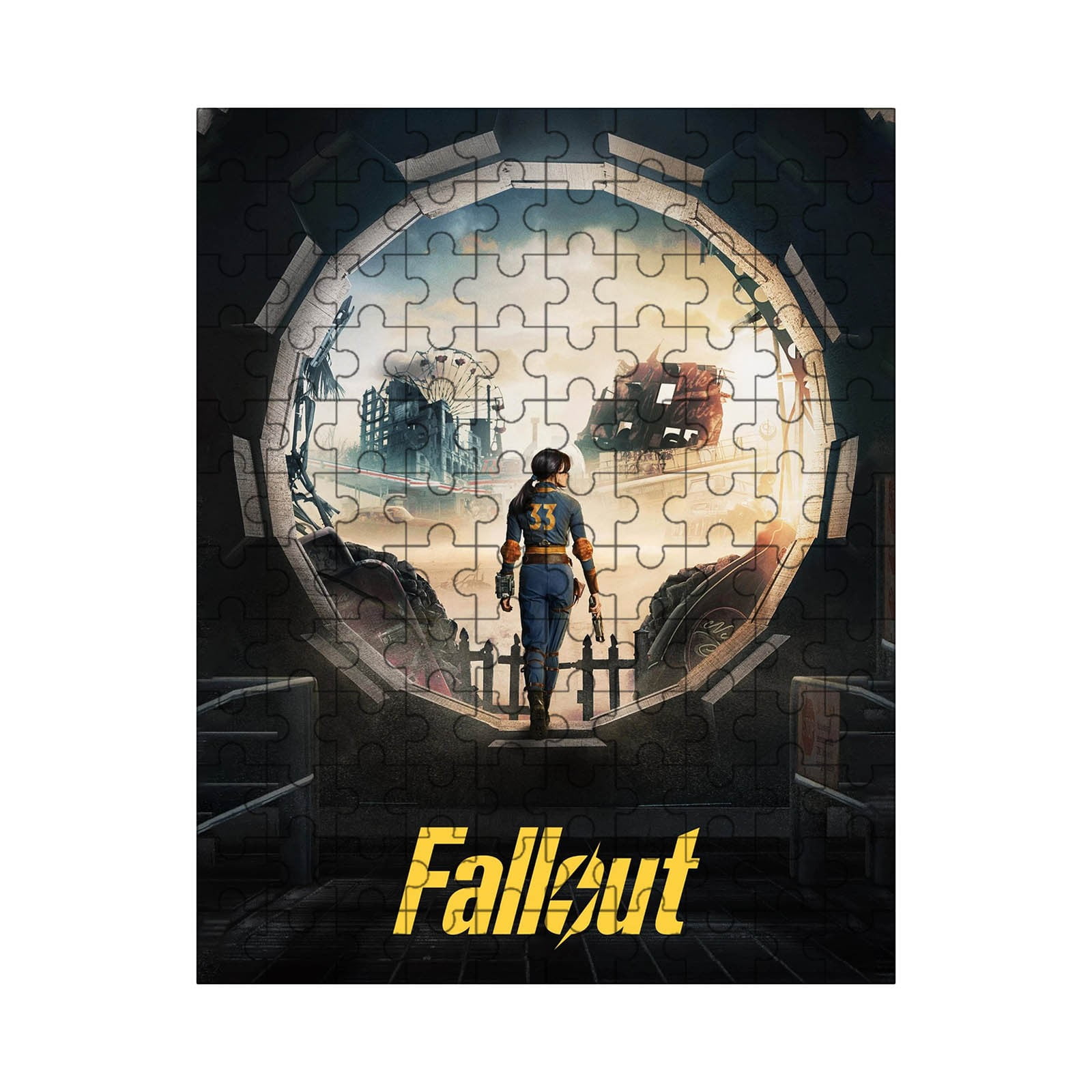 Seniver Fallout Puzzles for Fans, 7.8x9.8in Fallout Merch Puzzle Game ...