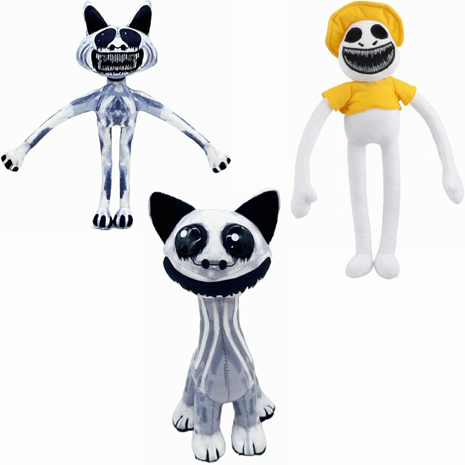 Seniver Soft Cat Stuffed Animals & Plush Toys, PP Cotton Zoonomaly, 3 ...