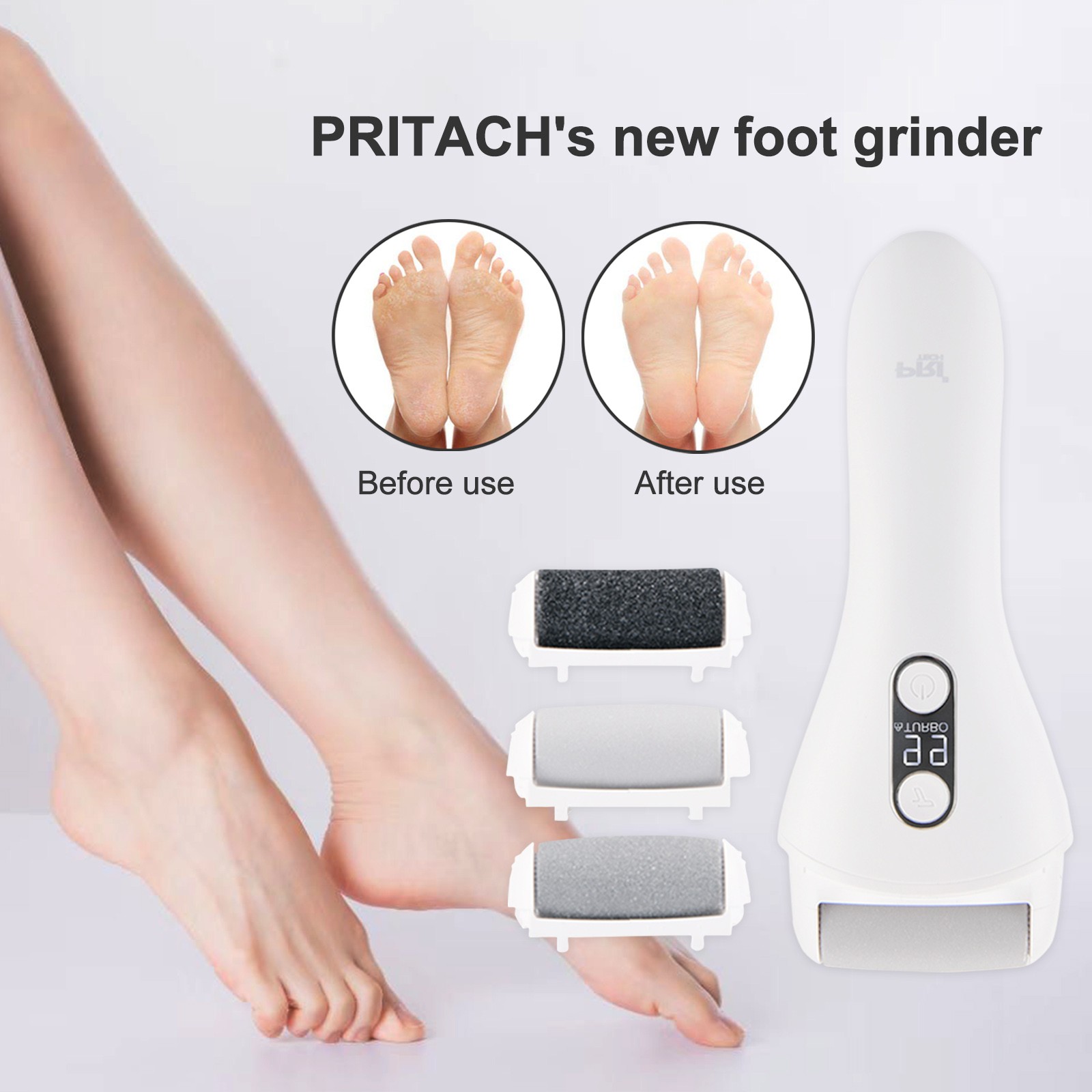 Seniver Upgraded Electric Feet Callus Care Rechargeable,Portable ...
