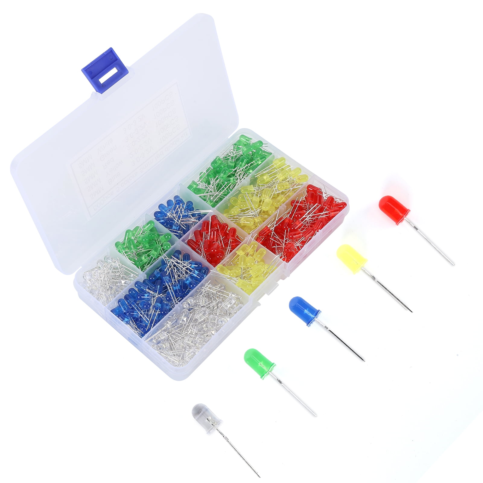 Senjay LED Diodes 5mm/0.2in LED Lamp Beads 500Pcs Micro Led Lights ...