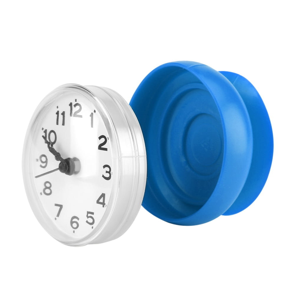 Senjay Waterproof Suction Wall Window Mirror Bath Shower Clock Bathroom