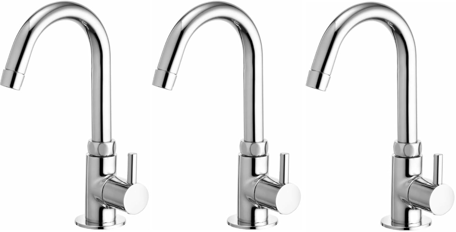 Senkiddpro Brass Turbo Swan Neck Taps for Sinkwash Basin 360 Degree ...