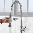 Senlesen Spring Kitchen Sink Faucet Pull Down Sprayer Swivel Mixer Tap ...