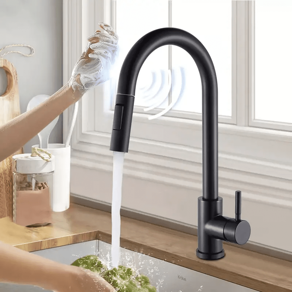 Senlesen Single-Handle Touch Sensor Kitchen Sink Faucet with Pull Down ...