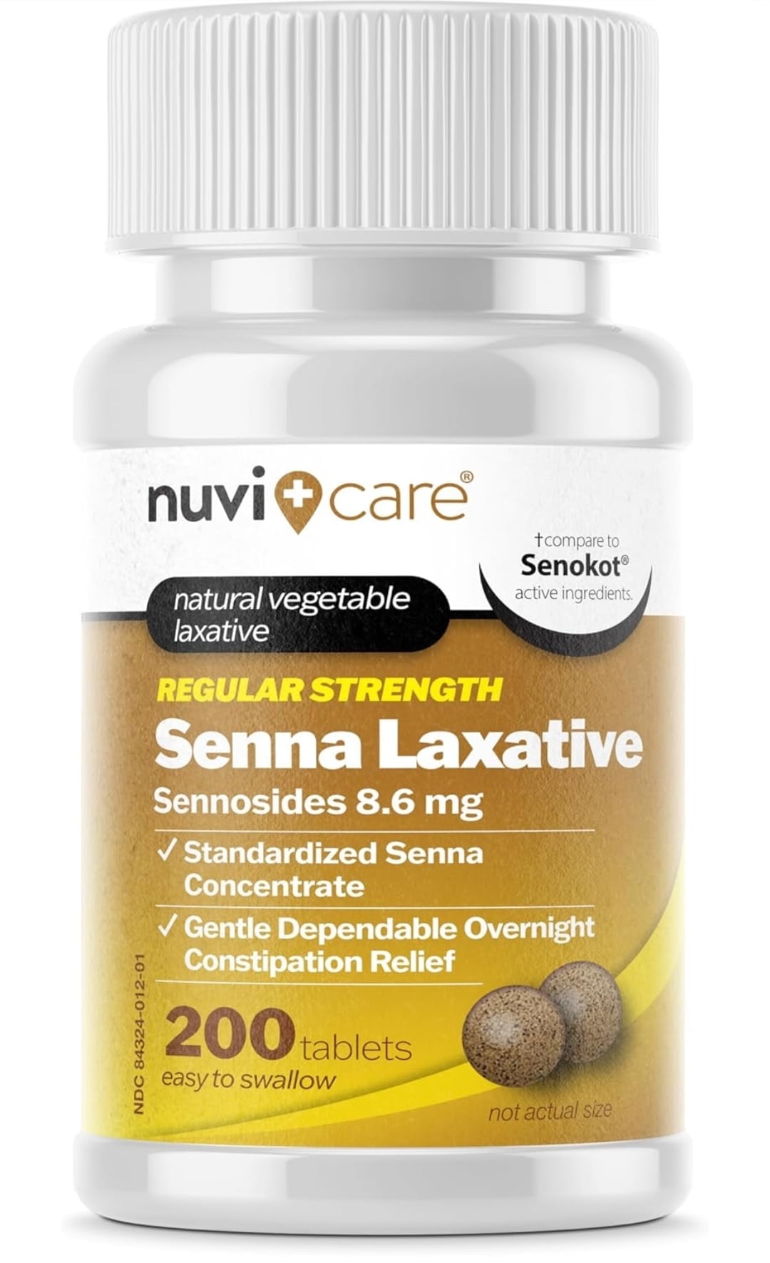 Senna Laxative Sennosides 8.6 mg 200 Tablets - Walmart Business Supplies