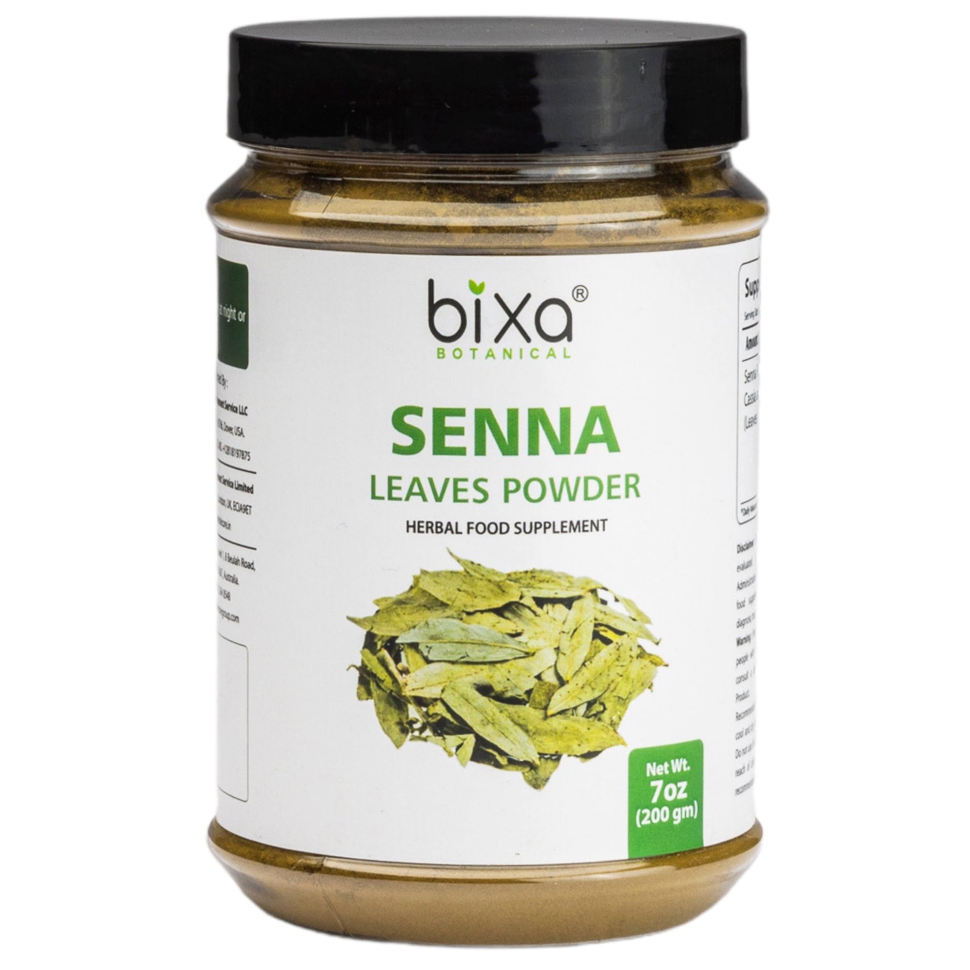 Senna Leaves Powder - 7 Oz / 200 gm (Cassia angustifolia), Natural ...