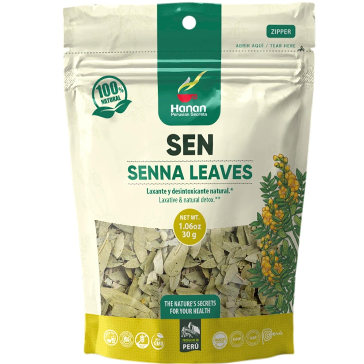 Senna Leaf Loose Herbal Tea 1.1oz – 30g Dried Herb Wooly Sen Plant ...