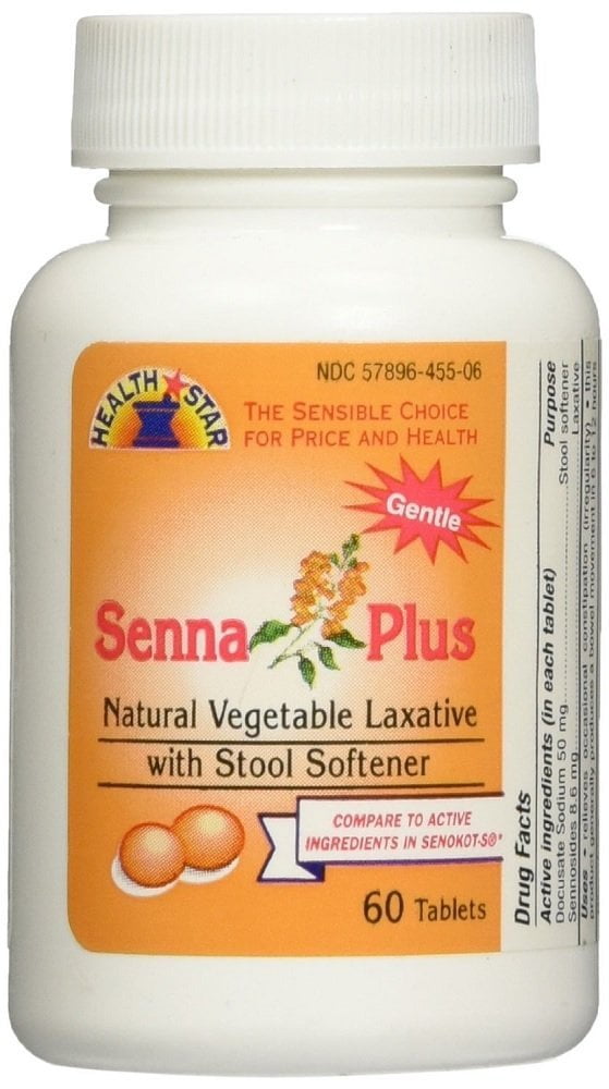 Senna Plus Tablets, 8.6-50mg, 60ct (2 Pack) - Walmart.com