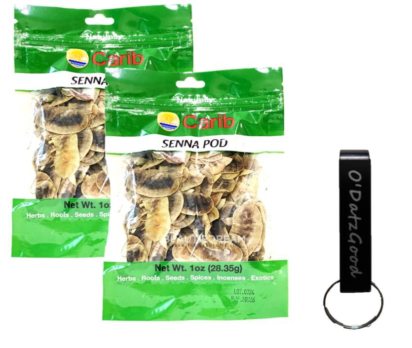Senna Pods by Carib 1 oz (28.35g) Pack of 2 Packaged w/ ODatzGood ...
