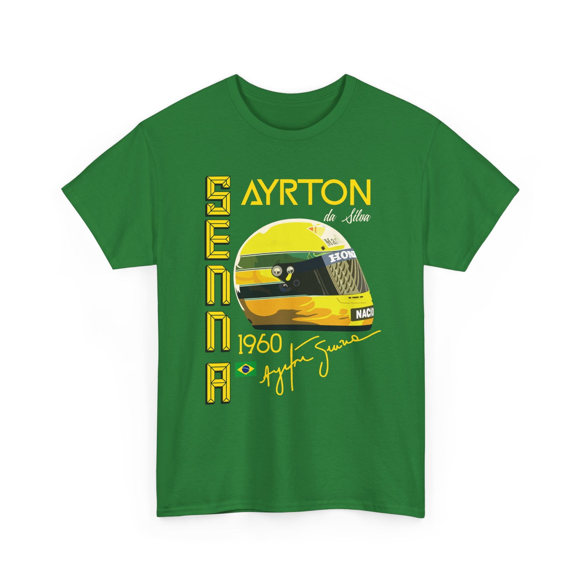 Senna Racing T-Shirt | Inspired Vintage Brazilian Motorsports Tee ...