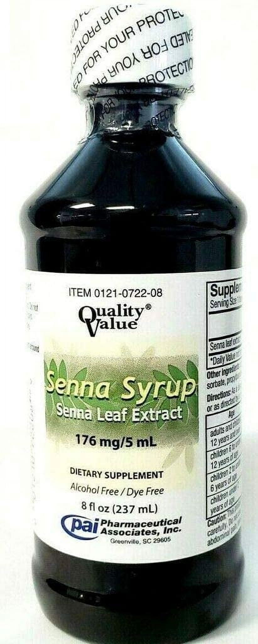 Senna Syrup, 176mg/5mL, 8oz (2 Pack) - Walmart.com