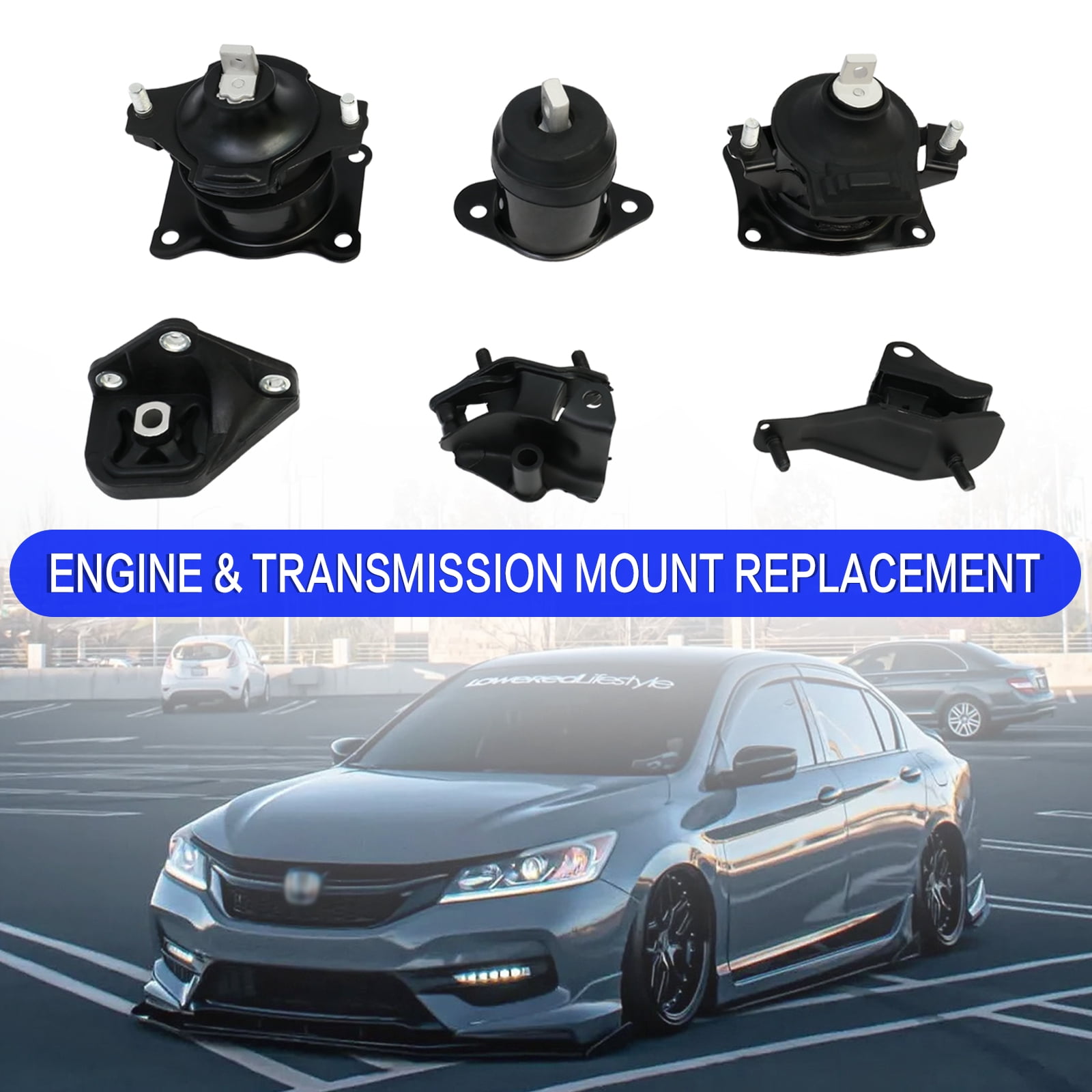 Sennachine Fits 2003-2007 Honda Accord 2.4L Motor & Trans Mounts Accord ...