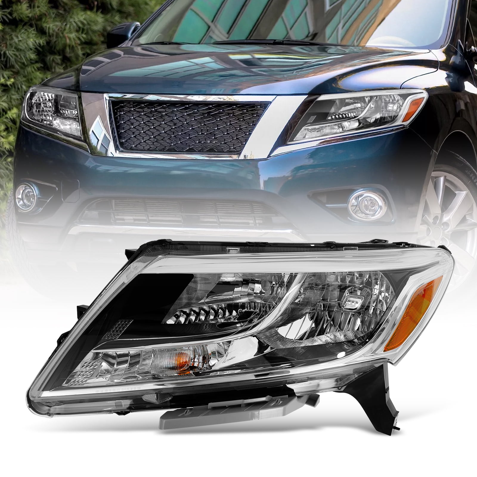 Sennachine for 2013-2016 Nissan Pathfinder Headlights Halogen Headlamps ...