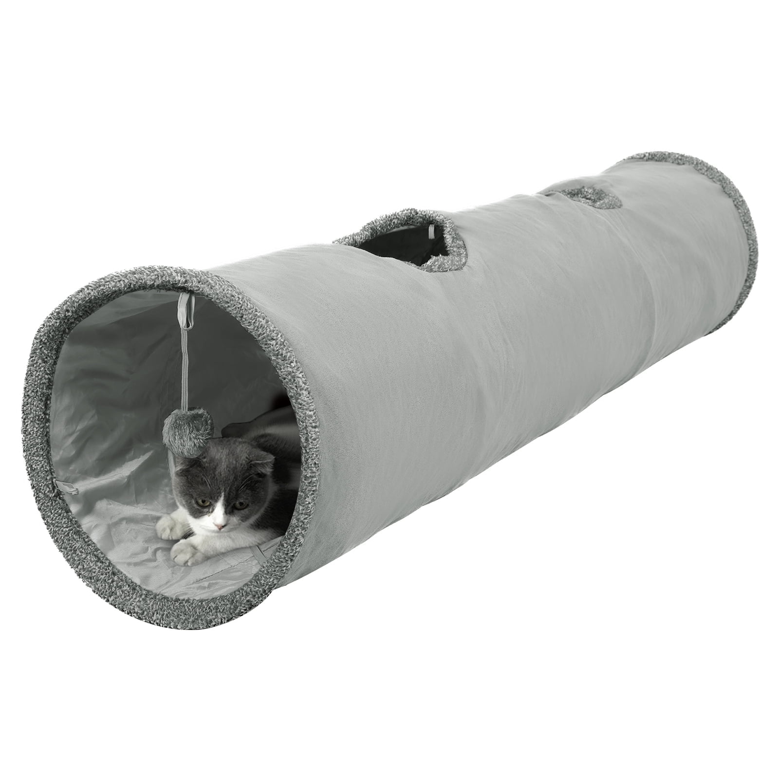 Sennaux Collapsible Cat Tunnel Pet Tunnel Toys Straight for Kittens ...