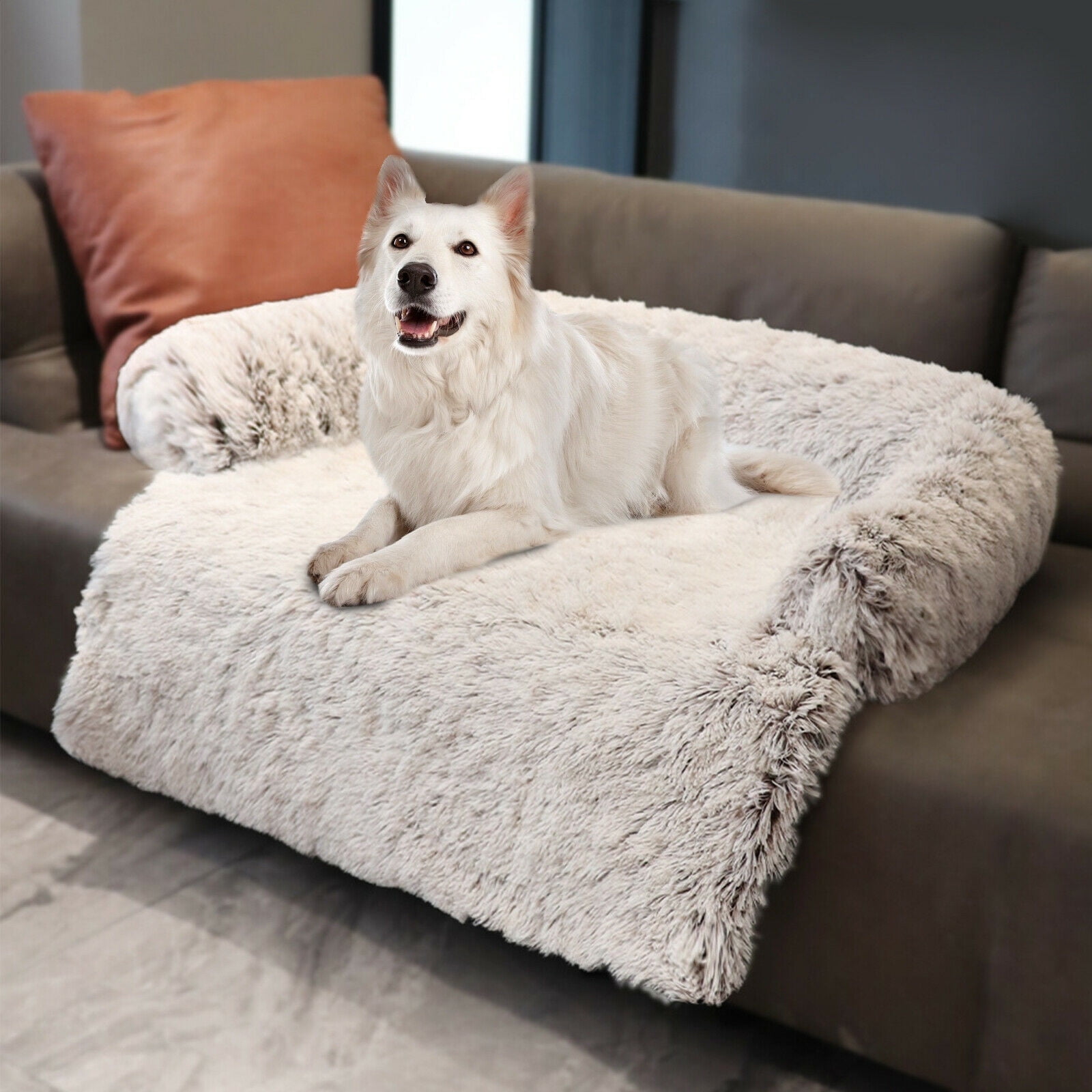 Sennaux Pet Bed for Dogs Cats Plush Sofa-Style Dog Bed Mat, L - Walmart.com