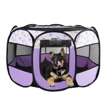 Blue Beagle Pet Exercise Pen, 36" Large Indoor & Outdoor Playpen for ...