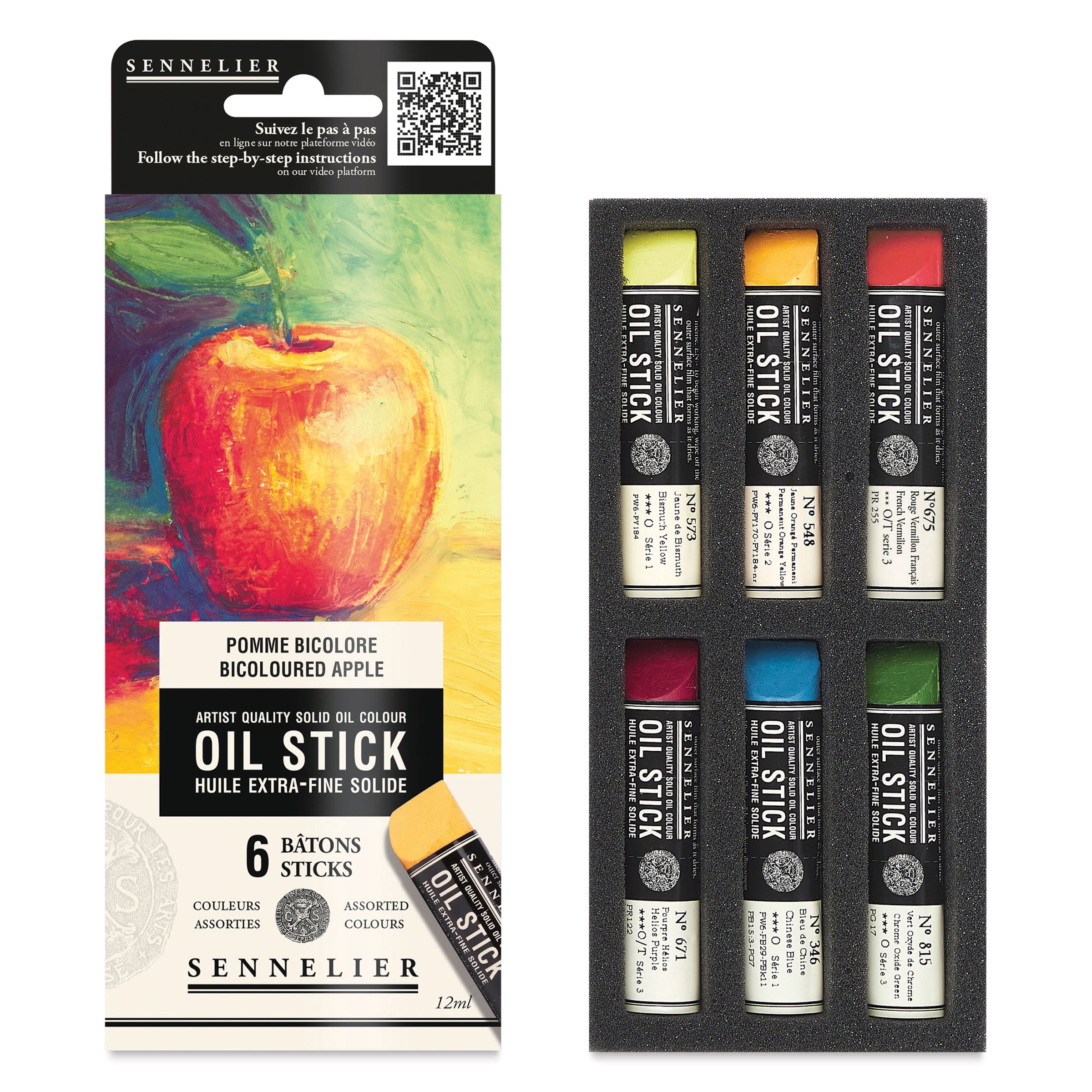 Sennelier Artists' Oil Sticks - Set of 6, Still Life - Walmart.com