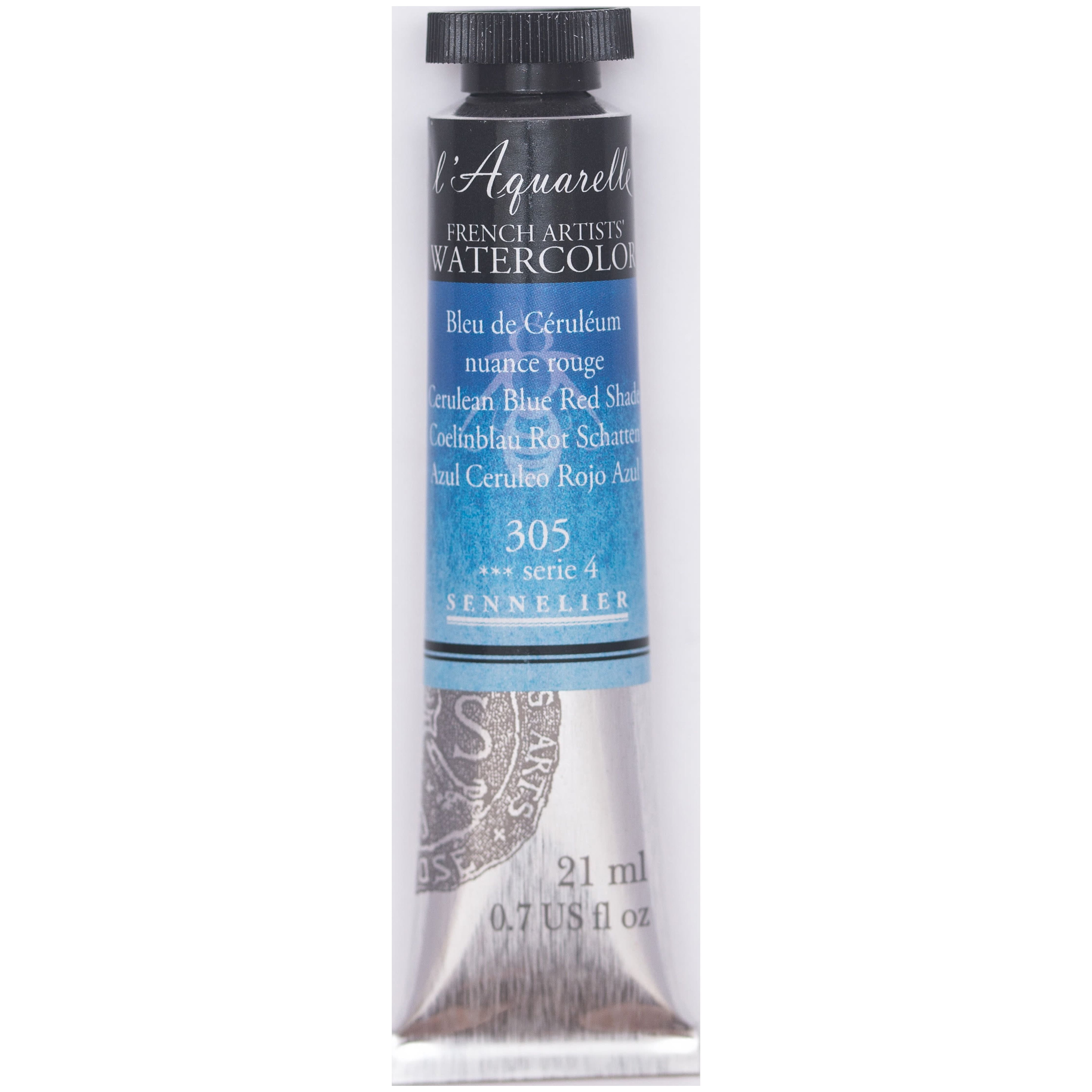 Sennelier French Artists' Watercolor, 21ml Tube, Cerulean Blue Red ...