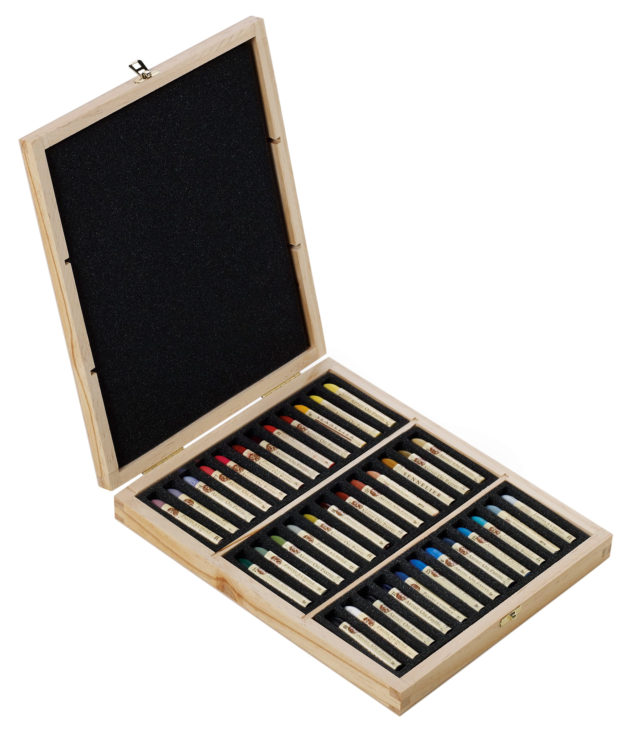 Sennelier Oil Pastel Set, 36-Color Wood Box Set - Walmart.com
