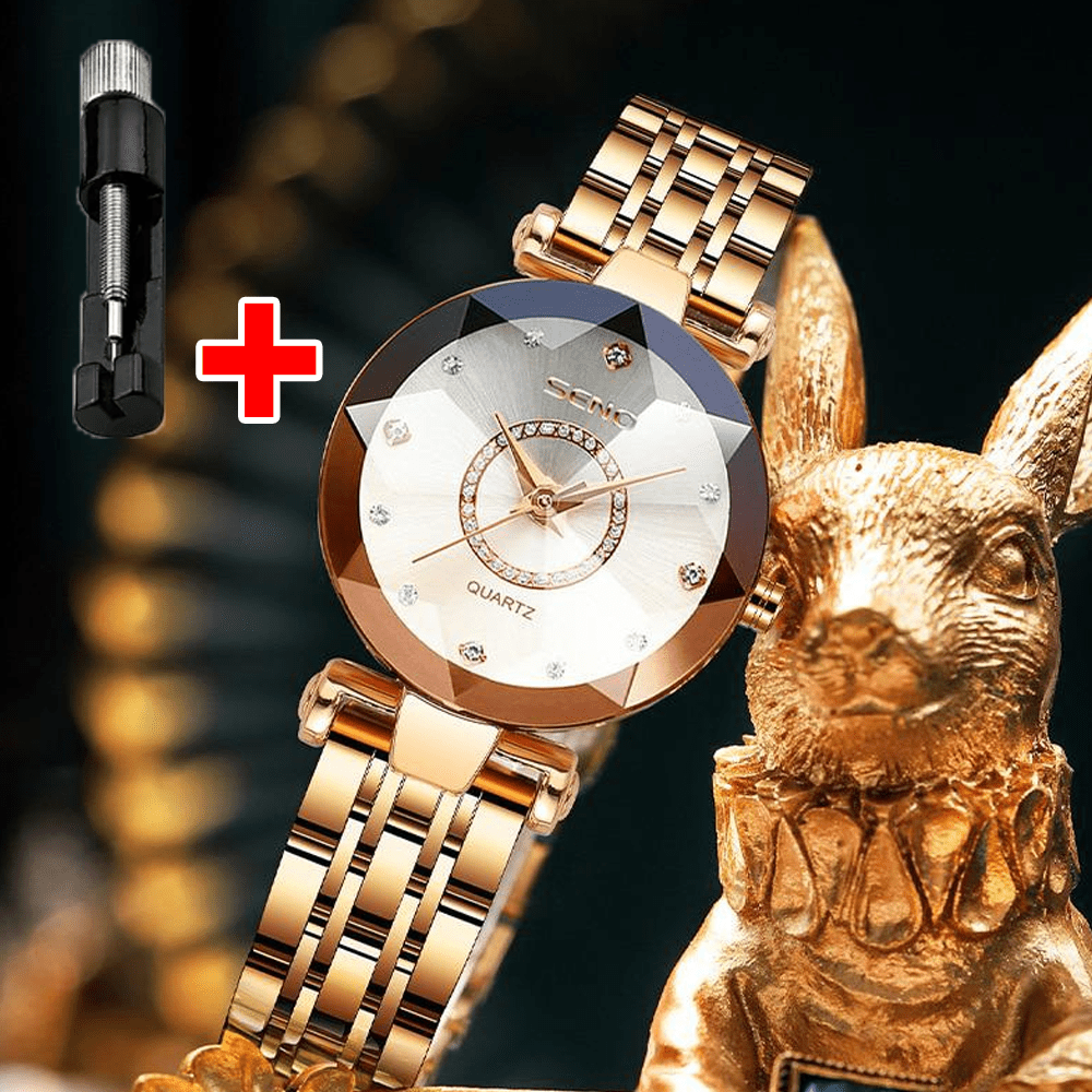 Seno Women's Watch Fashion Ocean Crystal Ladies Quartz Wristwatches ...