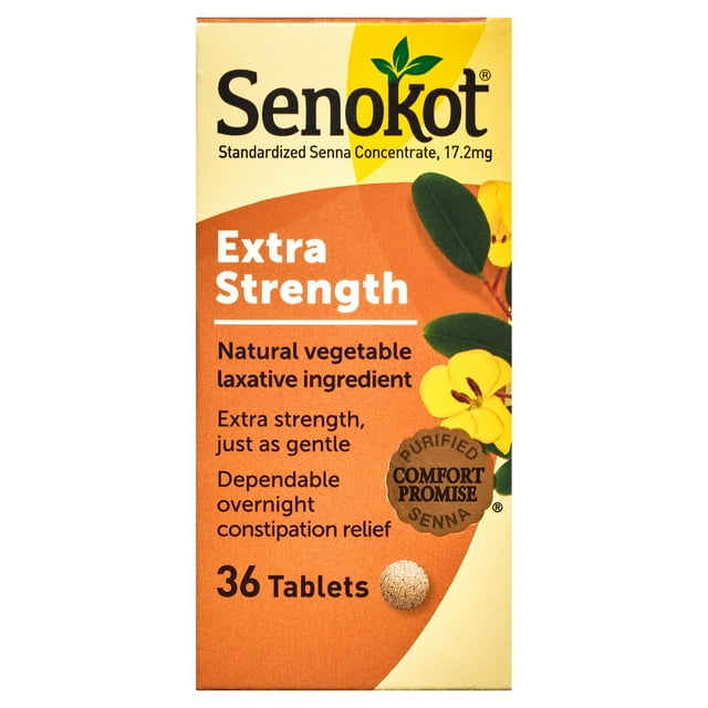 Senokot® Extra Strength Senna Laxative Tablets, 36 Ct - Walmart.com