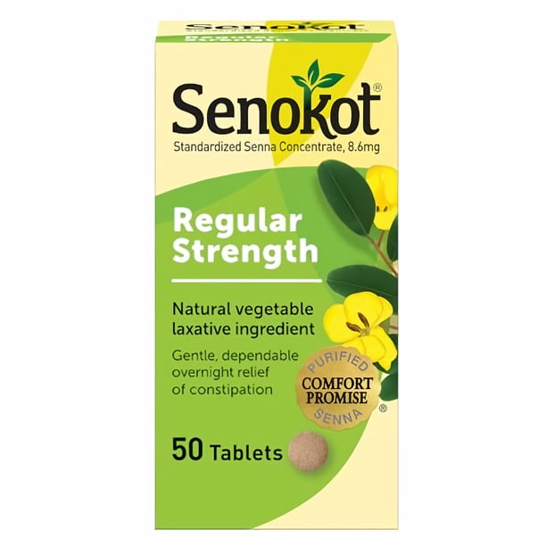 Senokot Natural Vegetable Laxative Ingredient Tablets (Pack of 5 ...