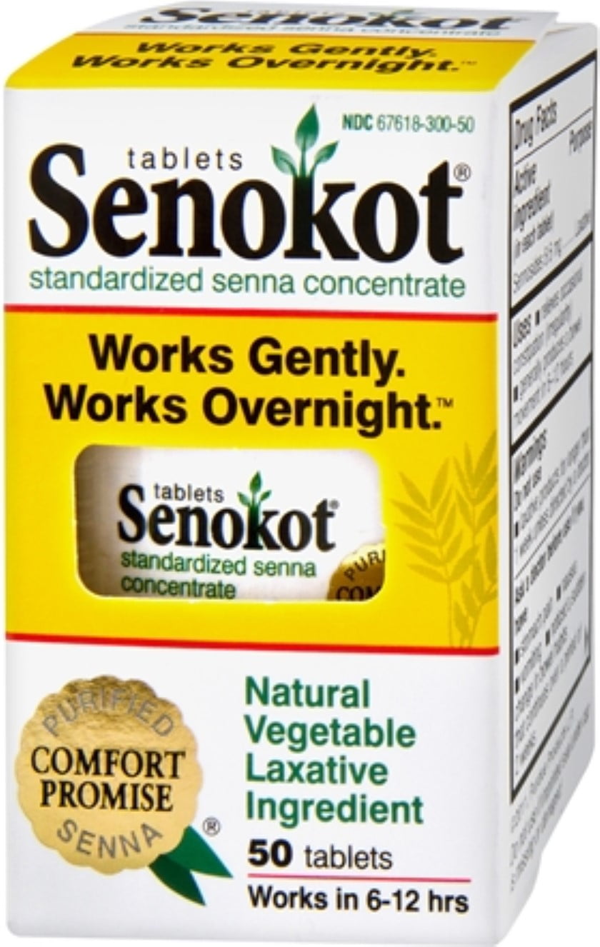 Senokot Tablets 50 Tablets (Pack of 3) - Walmart.com