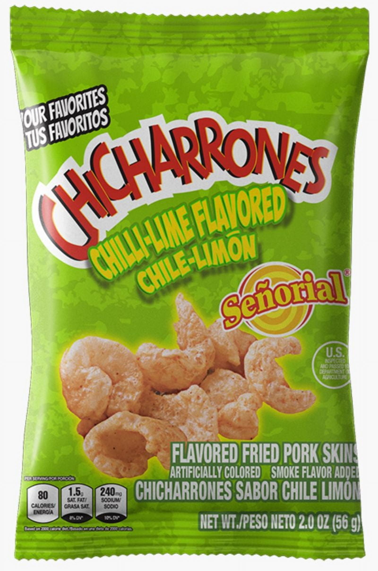 Senorial Chilli- Lime Pork Rinds - Walmart.com