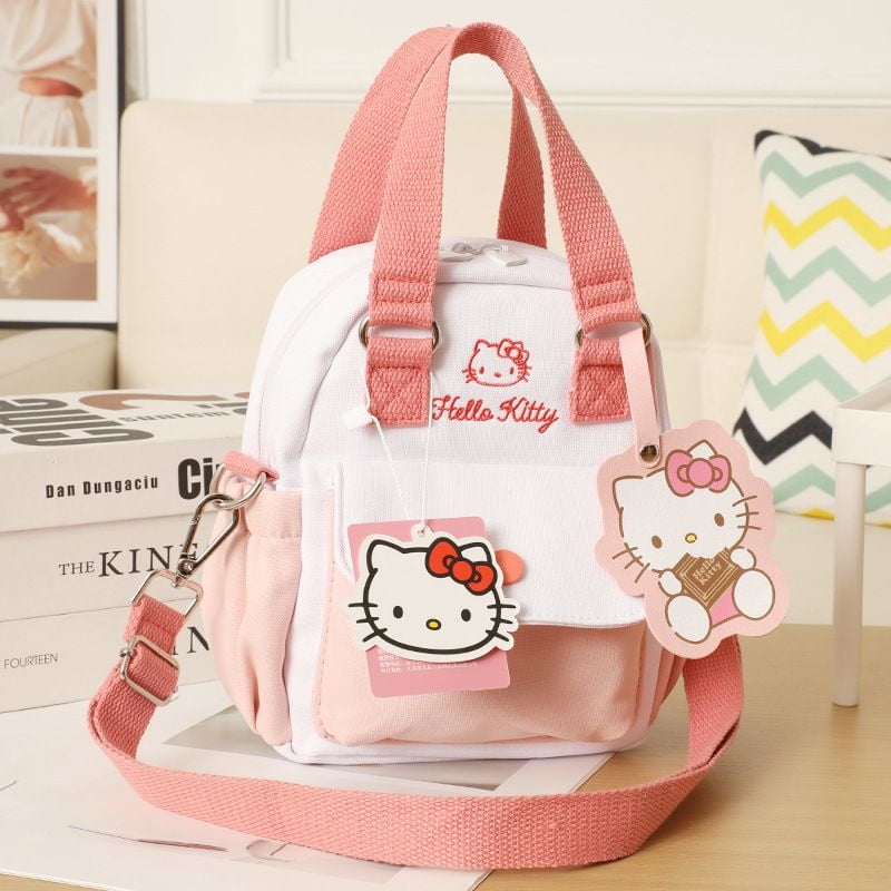 Senrio Hello Kitty Handbag Kawaii Child Colorful Mini Crossbody Bag ...