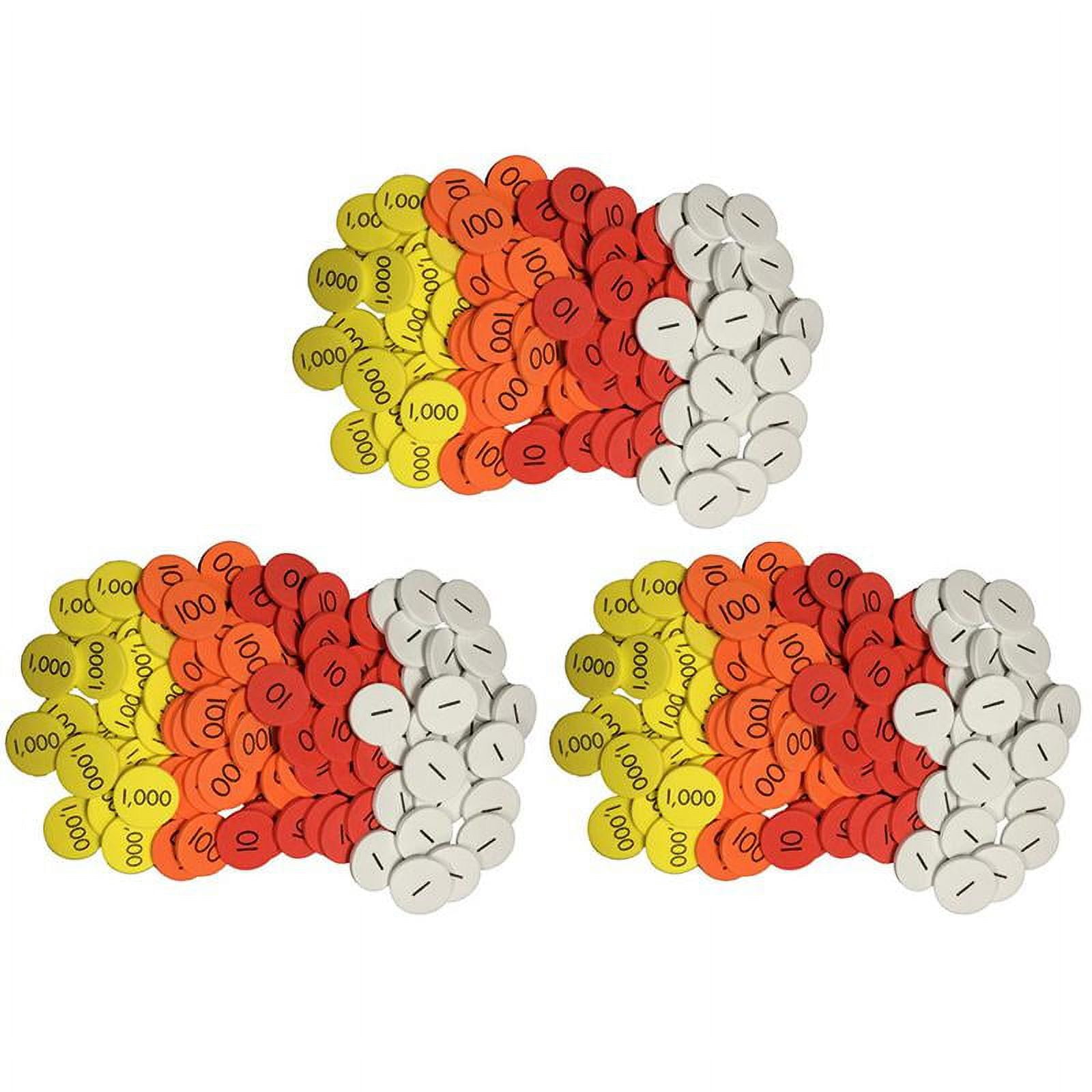 Sensational Math 4-Value Whole Numbers Place Value Discs, 100 Per Set ...