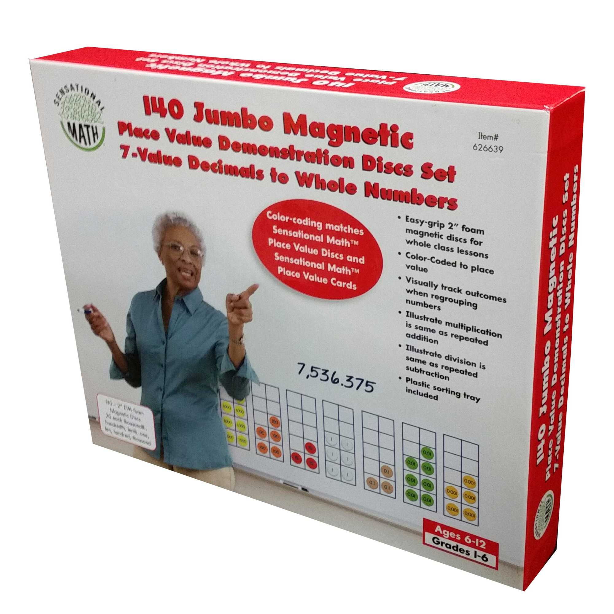Sensational Math Jumbo Magnetic 7-Value Place Decimal Demonstration ...