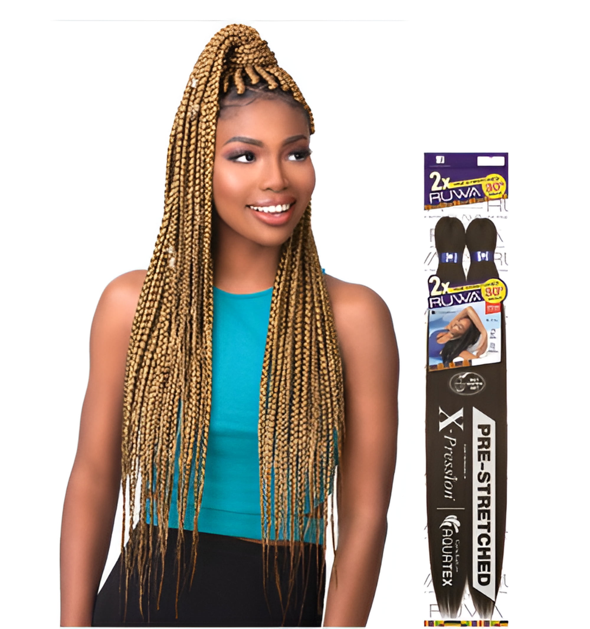 Sensationnel African Collection 2X Pre-Stretched Ruwa 30" Braids ...