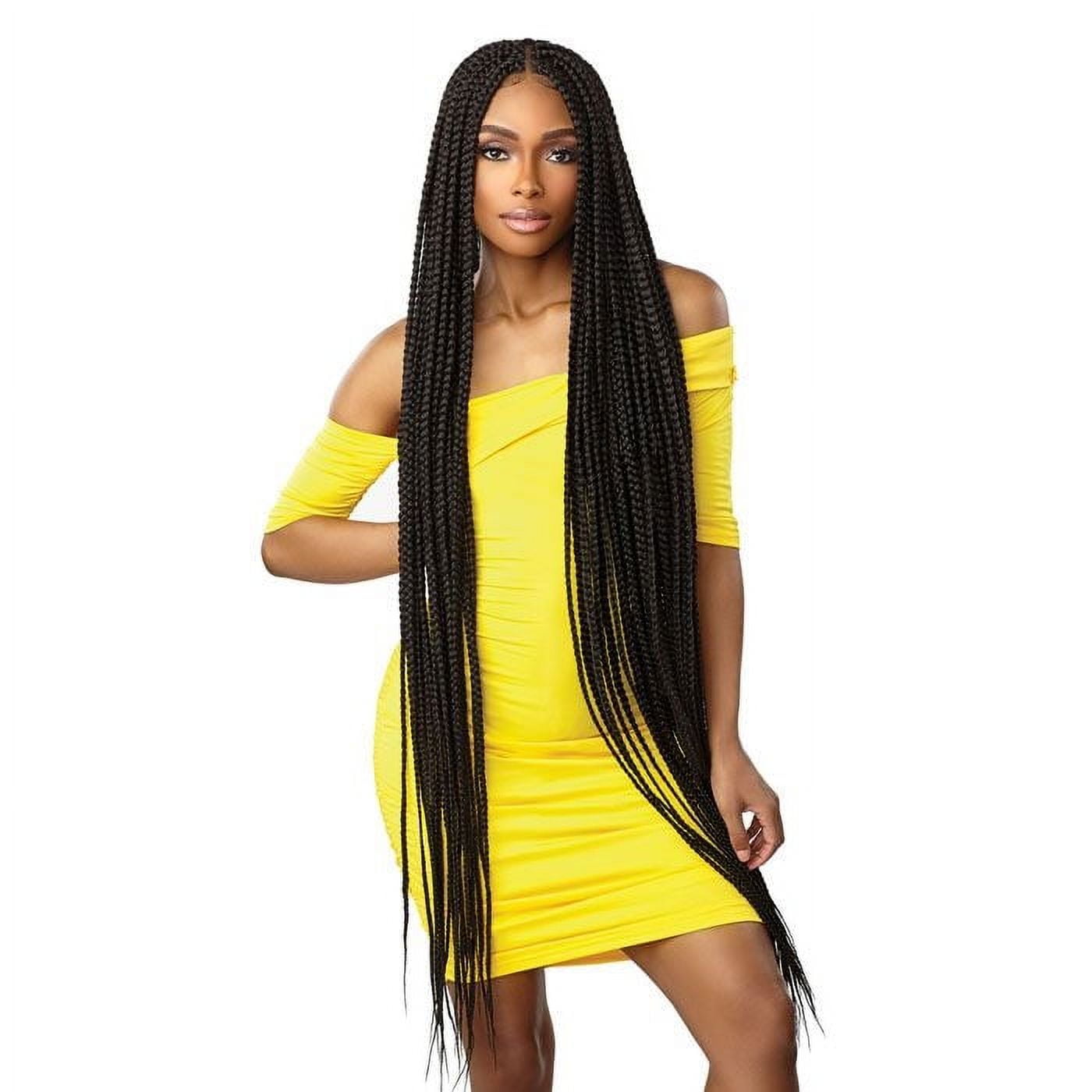 Sensationnel Braided HD Swiss Lace Wig Cloud 9 4X4 Lace Parting Box ...