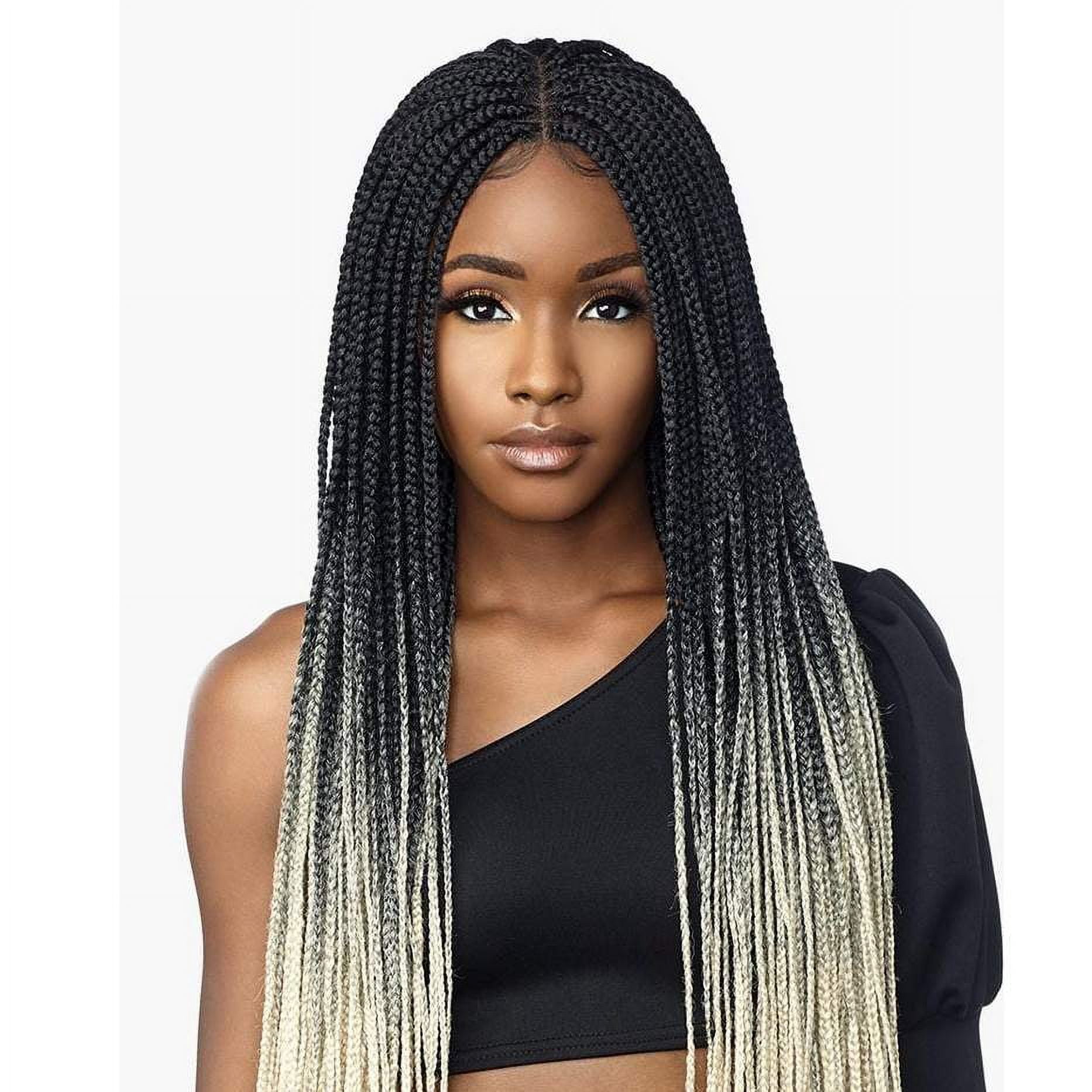 Sensationnel Cloud 9 Swiss Lace Wig 4X4 Lace Parting Box Braid 50" (1 ...