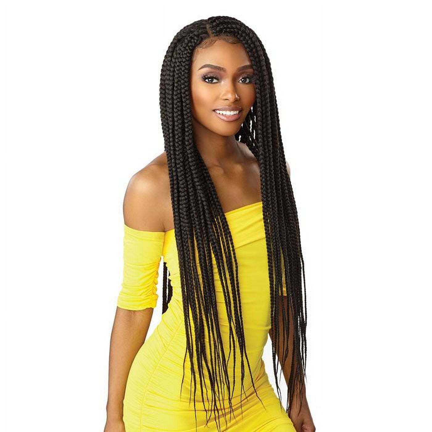 Sensationnel Braided HD Swiss Lace Wig Cloud 9 4X4 Lace Parting Box ...