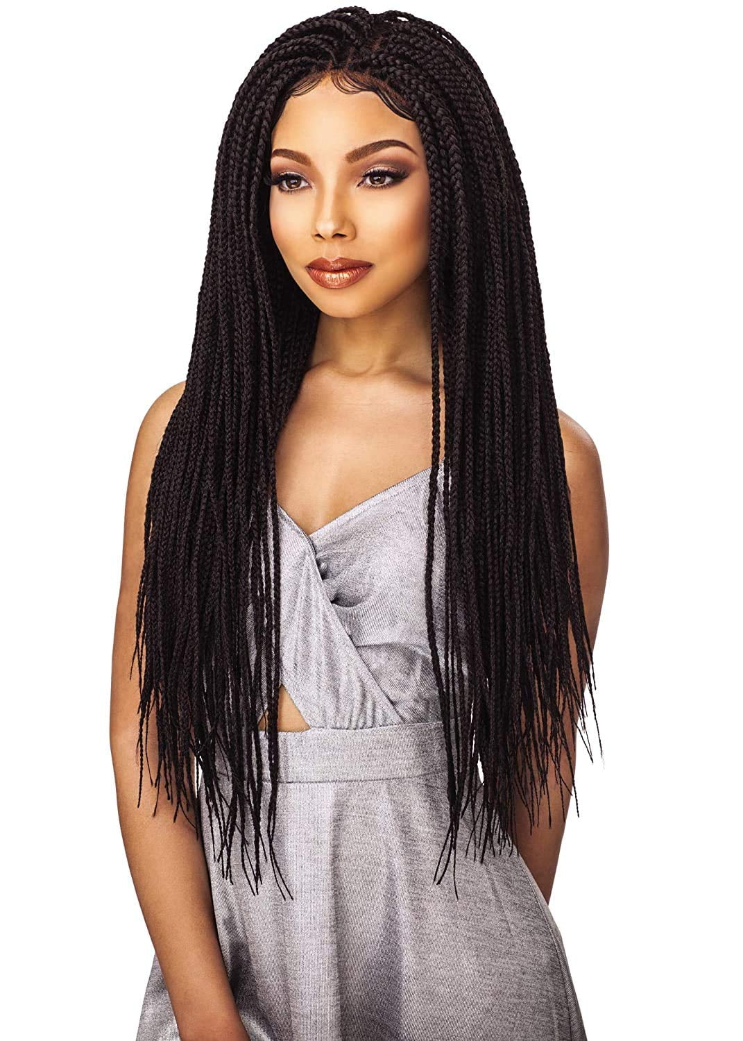 Sensationnel Cloud9 Swiss 4X4 Lace Parting Wig Small Size BOX BRAID ...
