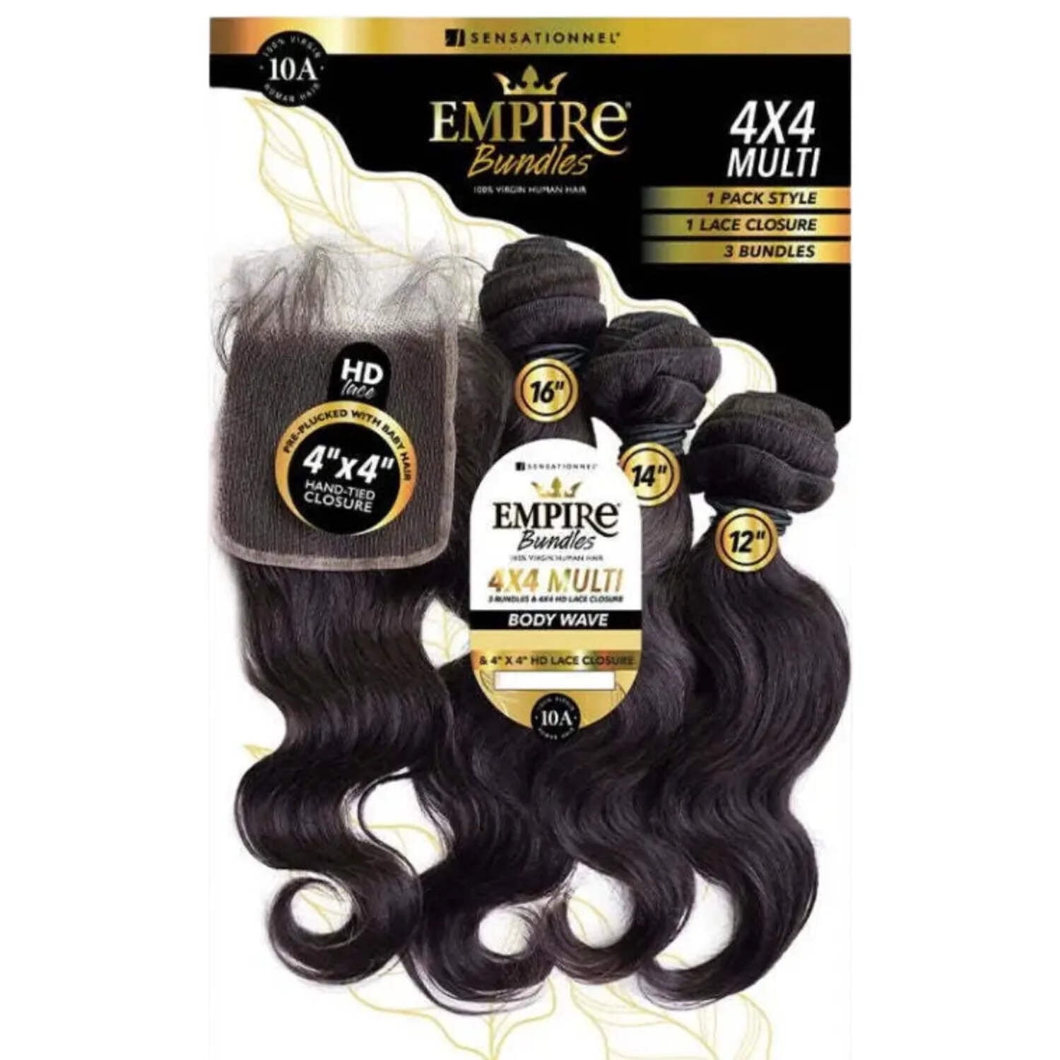 Sensationnel Empire Bundles 4x4 Multi-Pack Solution - BODY WAVE - Walmart.com