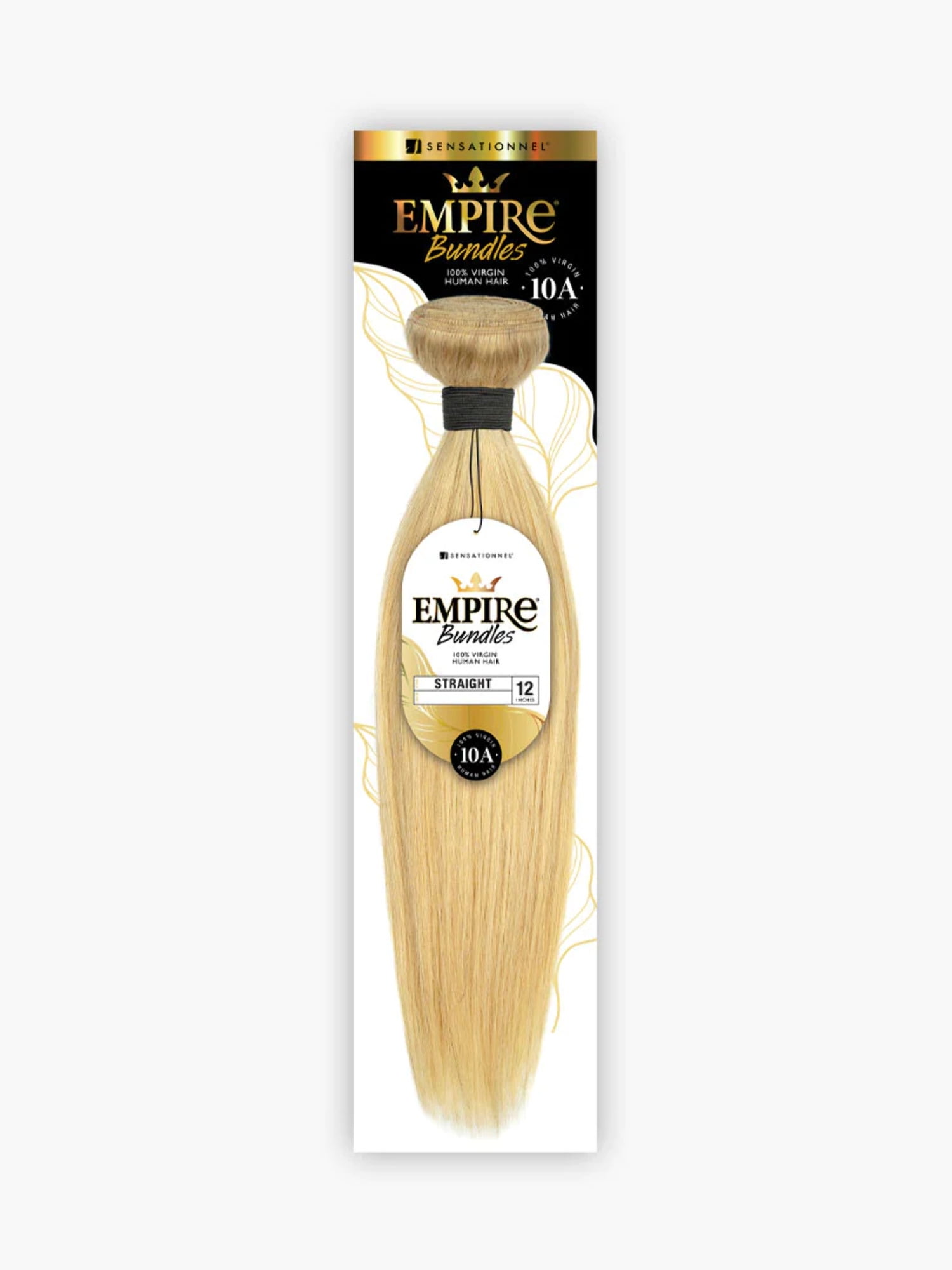 Sensationnel Human Hair Empire Bundles Weave - STRAIGHT 12" (Color:613 ...